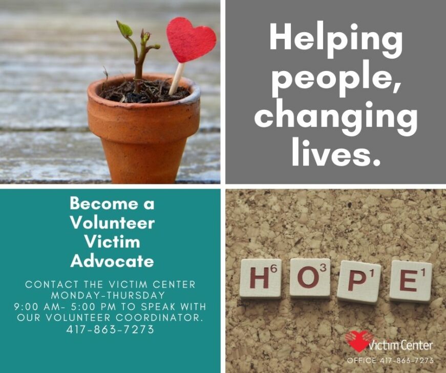 The Victim Center Volunteer Victim Advocate | Volunteer Ozarks